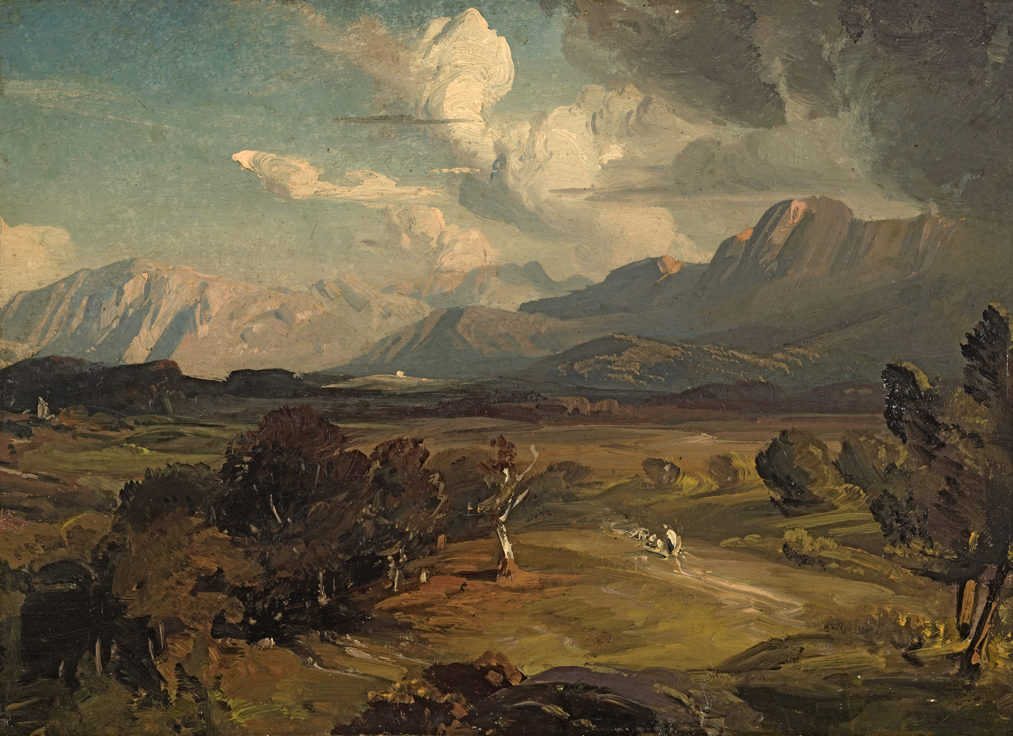 August Seidel, Vorgebirgslandschaft, undatiert, Städtische Galerie im ...