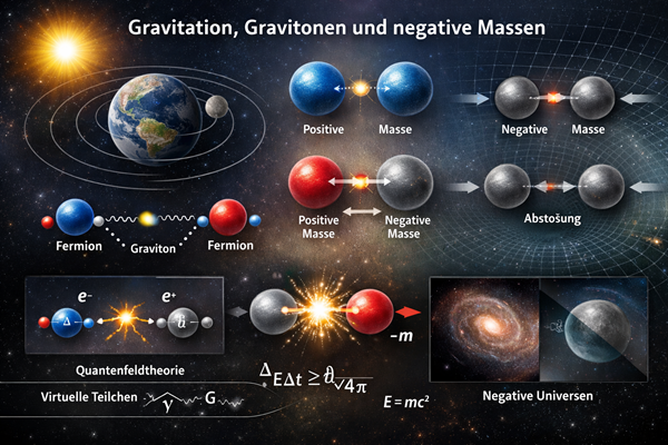 Gravitation und negative Massen in Grafik, KI generiert - Tabula Rasa ...